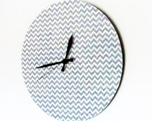 Popular items for chevron wall clock on Etsy