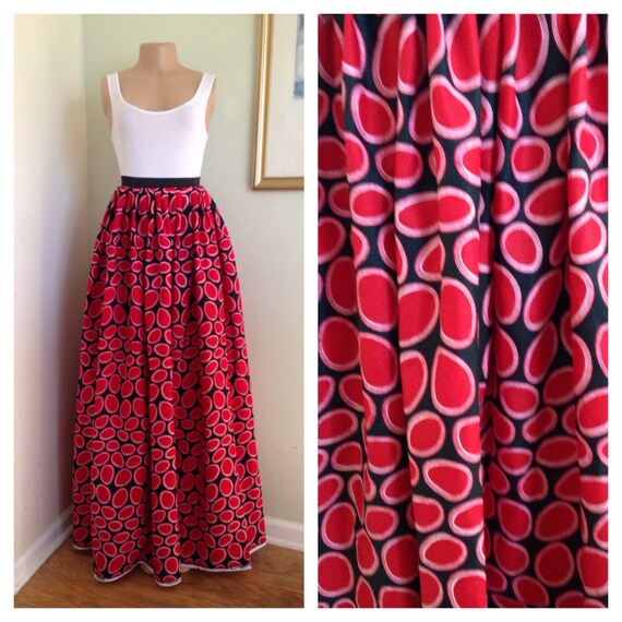 Items Similar To African Ankara Print Maxi Skirt With Pockets For Women