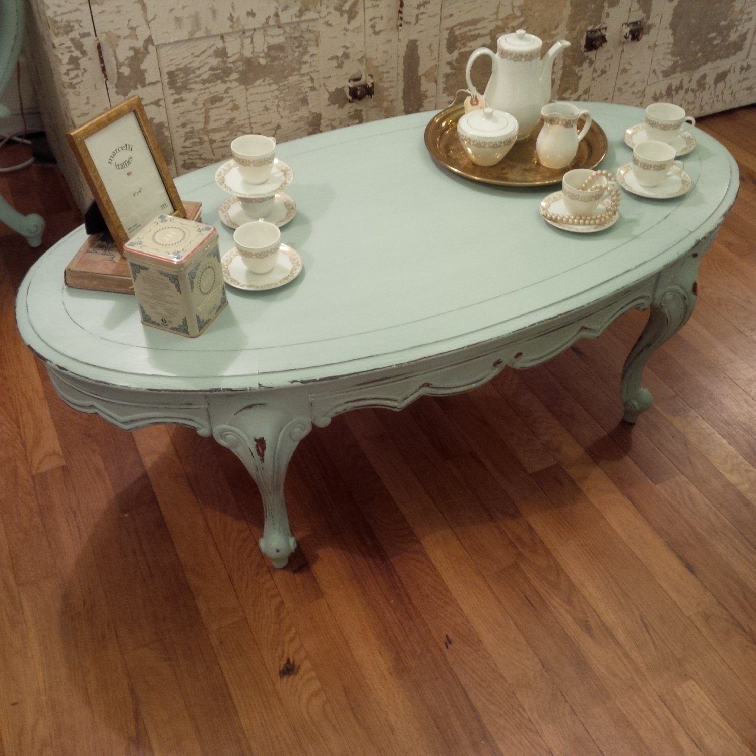 Lovely Painted Cottage Accent Table – Haute Juice