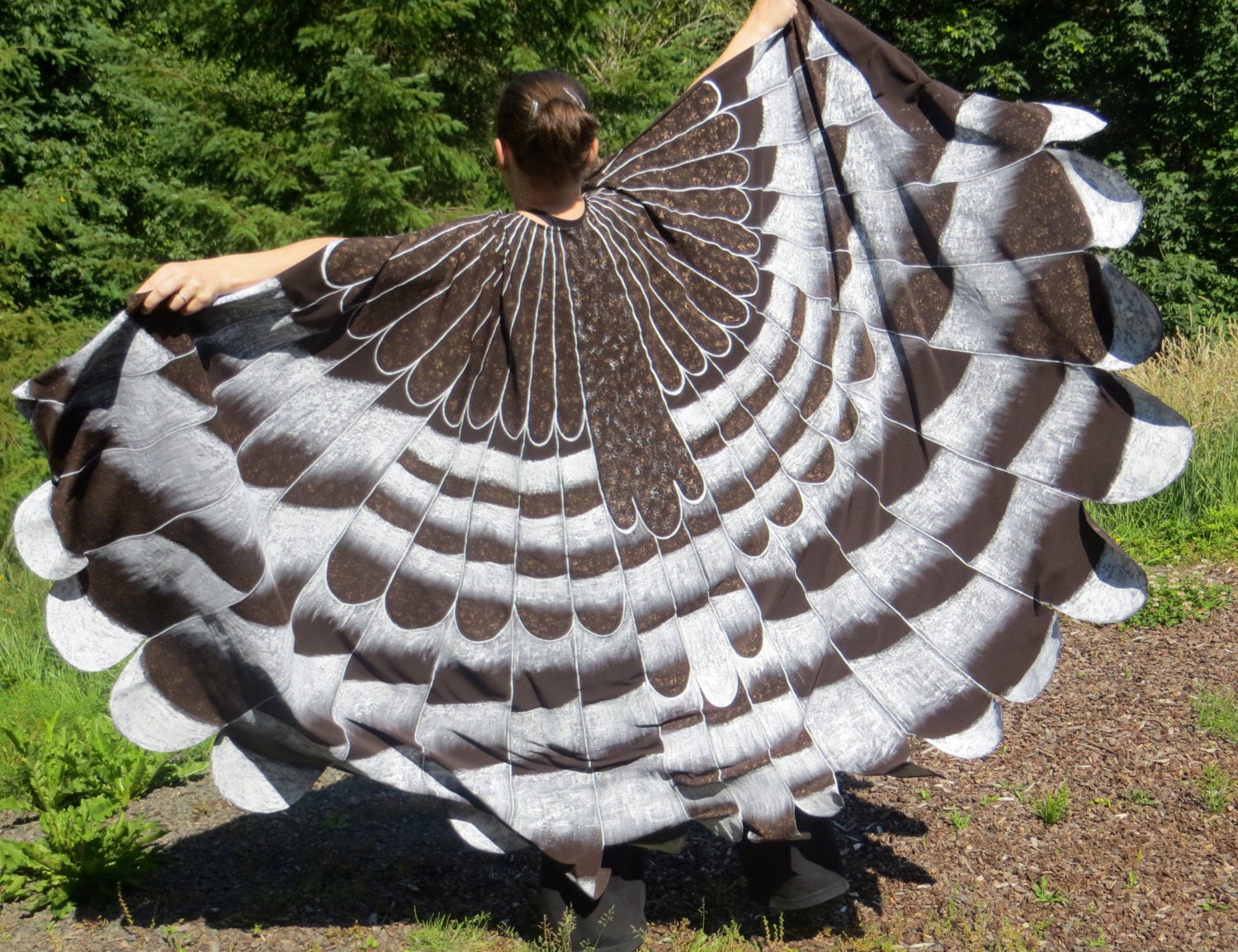 Owl Eagle Raven Blackbird Wings Custom Bird Cloak by islesofday