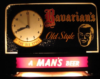 Bavarian's Old Style Electric Beer Sign