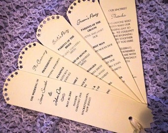 Popular items for lace wedding program on Etsy