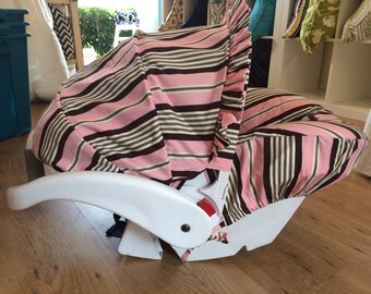 Infant Car Seat Cover in Mocha