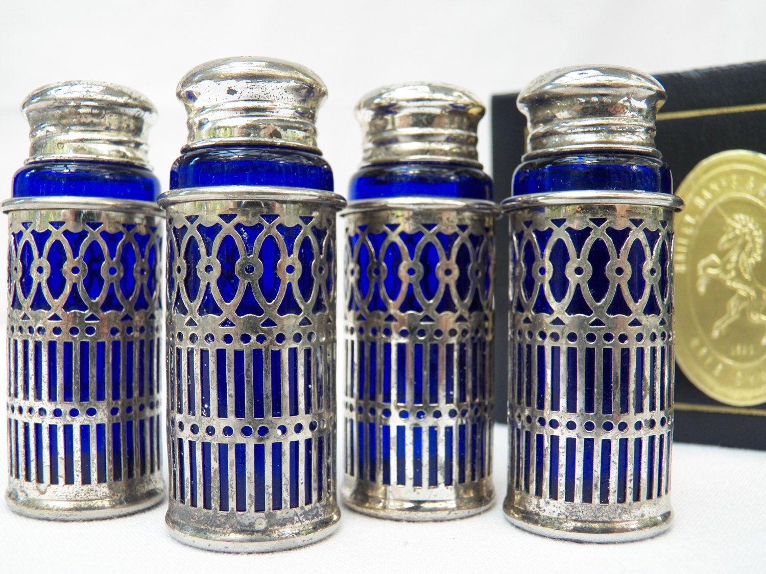 Vintage J.B. Rogers Silver Company Cobalt by 1littletreasureshop