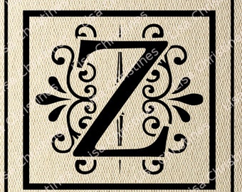 Popular items for monogram letter z on Etsy