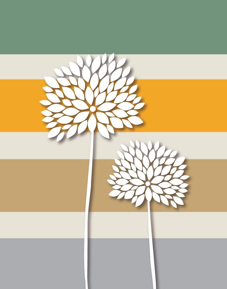 Modern Flower Digital Fine Art Prints Poppy Bursts Reeds