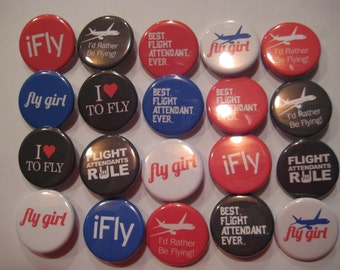 Flight attendant pin | Etsy