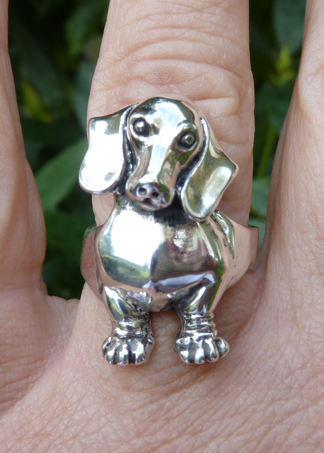 Dachshund Dog RingDog Jewelry-Front End of Dachshund