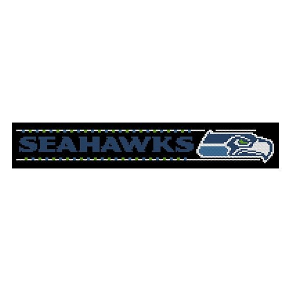 Seattle Seahawks Bookmark Chart/Pattern for Cross Stitch