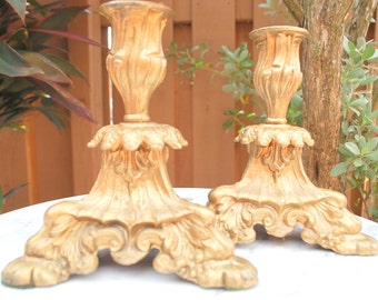 Popular items for gold candlesticks on Etsy