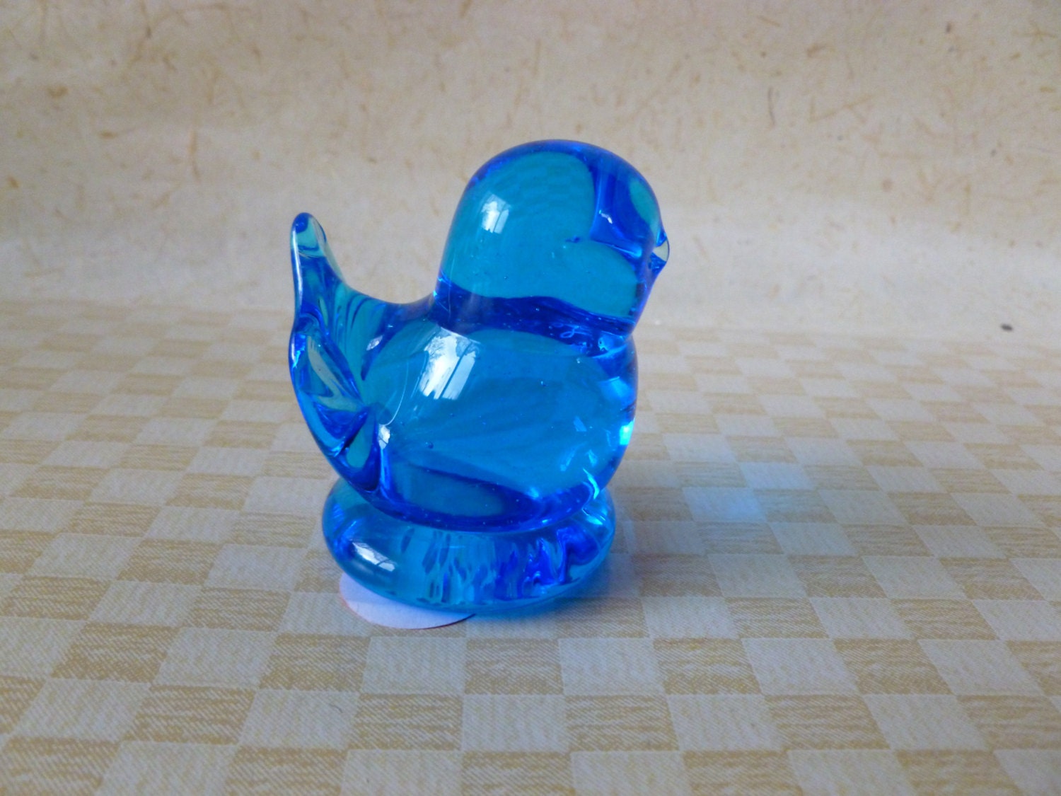 Vintage Blown Glass Blue Bird Of Happiness By Leo By Vintage42day