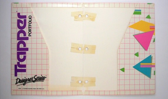 Trapper Keeper Portfolio Folders 1980s Jungle Leaves