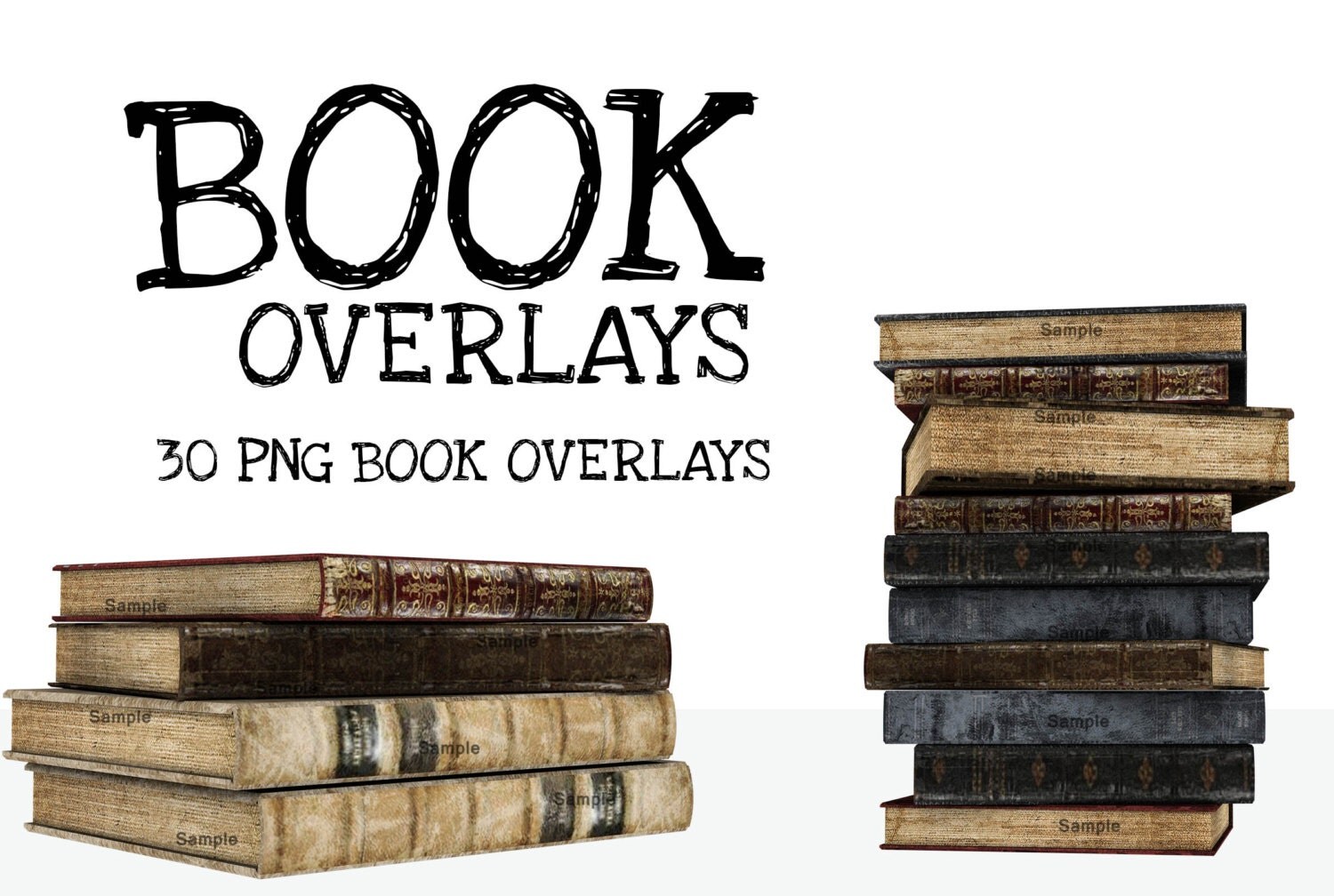 Book PNG Overlays