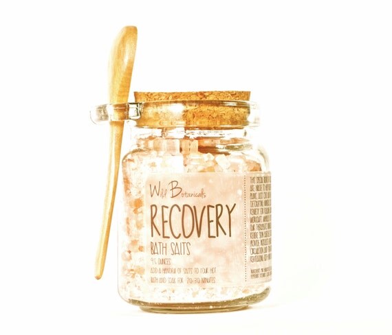 Recovery Bath Salts All Natural Aromatherapy 9.5 by WildBotanicals