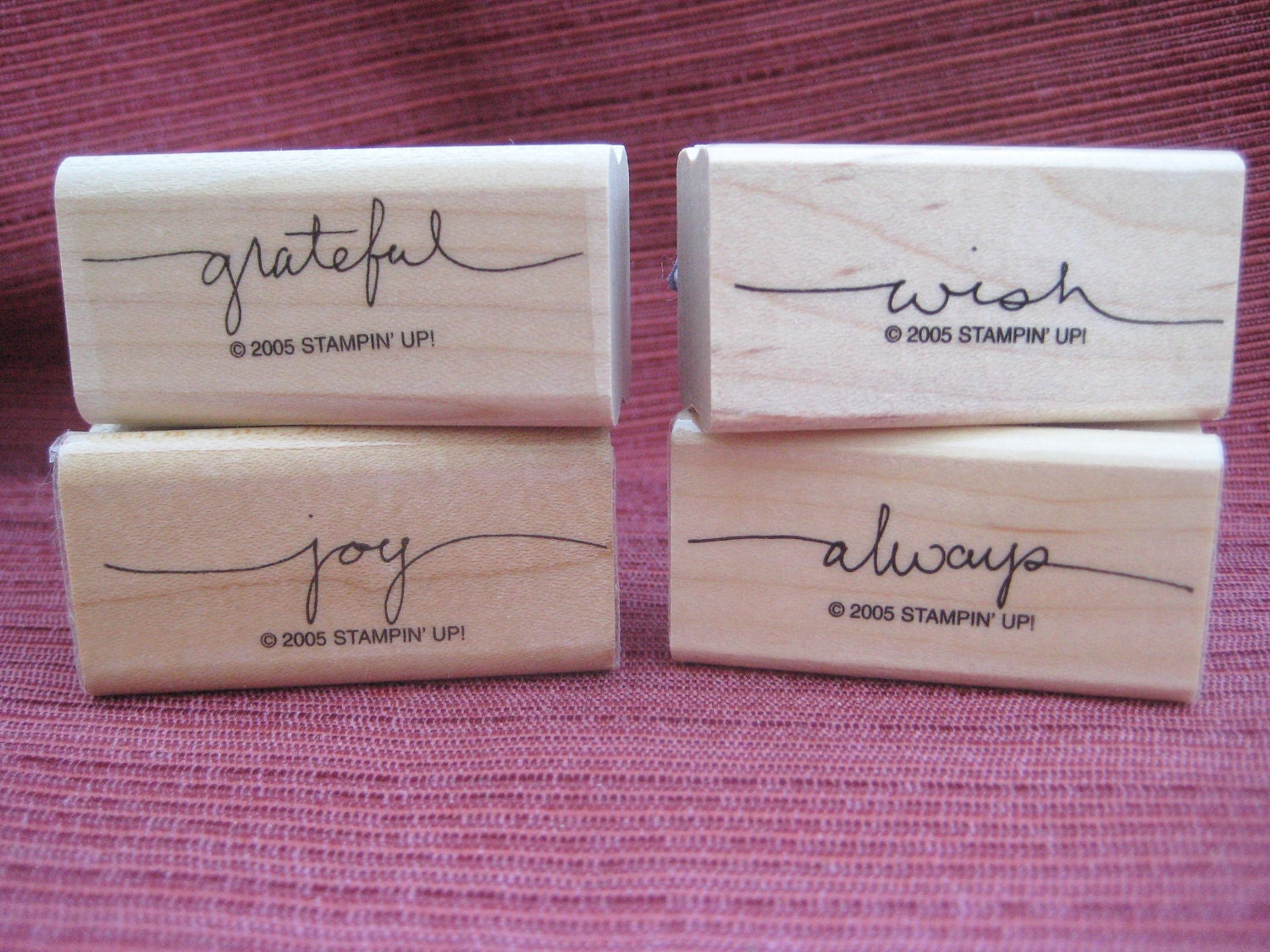 Stampin' Up Retired Small Script Stamp Set 4 by SunriseSentiments
