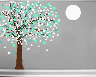 Flower wall stickers | Etsy