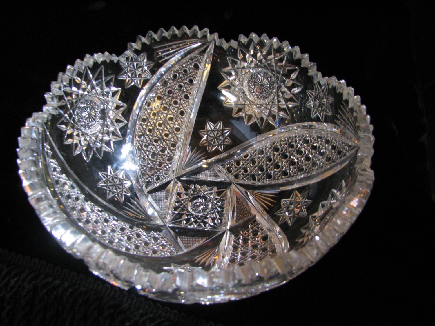 American Brilliant Cut BRUNSWICK STAR BOWL Sawtooth 8 inch – Haute Juice