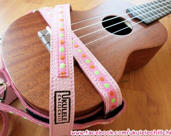 Ukulele Strap Rust-Colored : Handmade Design From Leather for