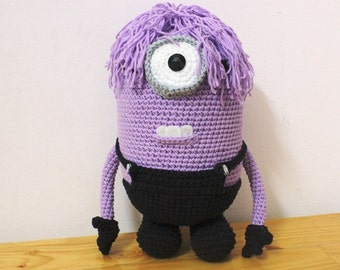 Crochet PurpleMinion, Purple Minions, Big Minions