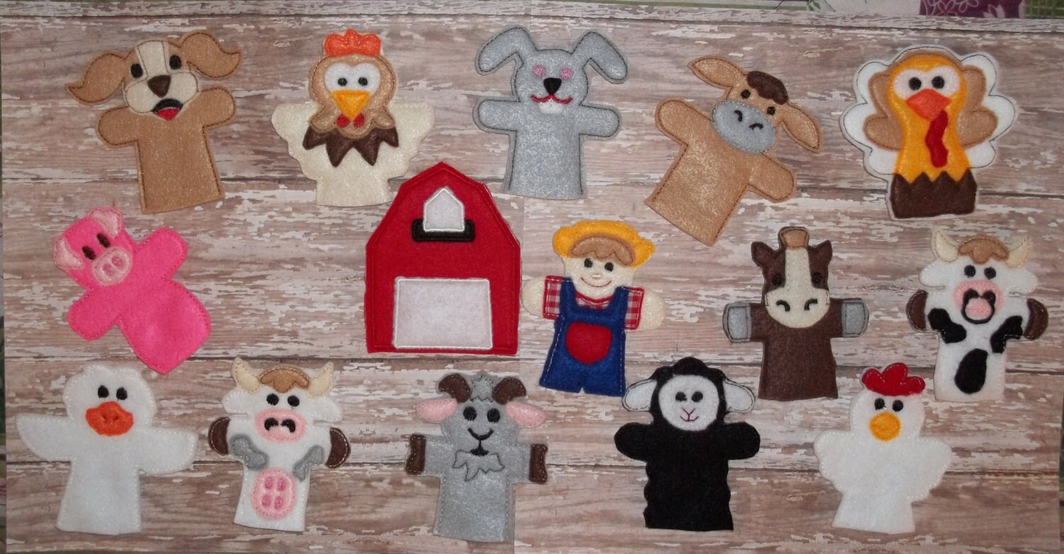 Old MacDonald Farm Finger Puppet Set Old MacDonald Barn