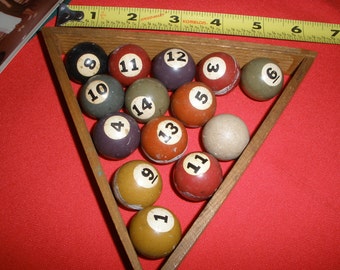 Vintage pool balls | Etsy