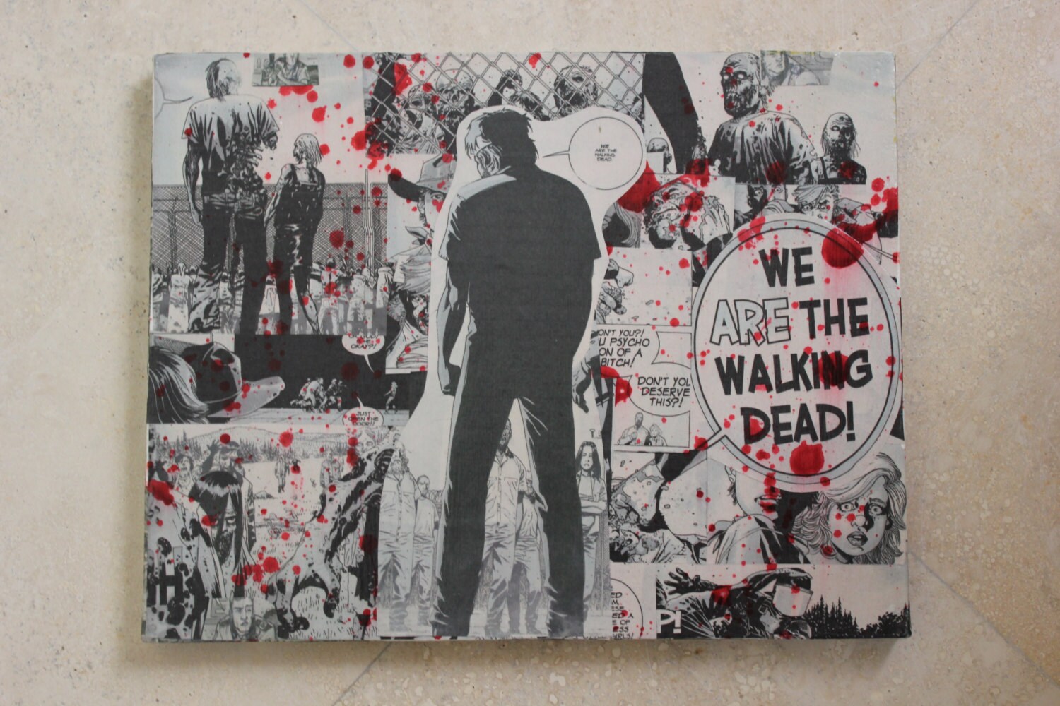 Custom Comic Image Comics The Walking Dead Rick Grimes Blood