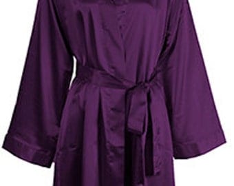 Popular items for pink satin robe on Etsy