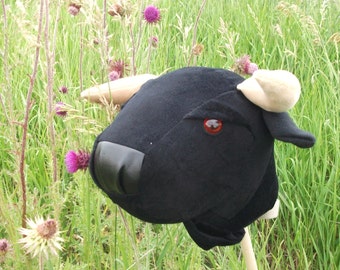 Black Stick Bull - Riding Toy