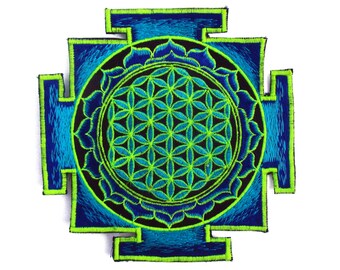 Flower of Life rainbow flower mandala holy by ImZauberwald on Etsy