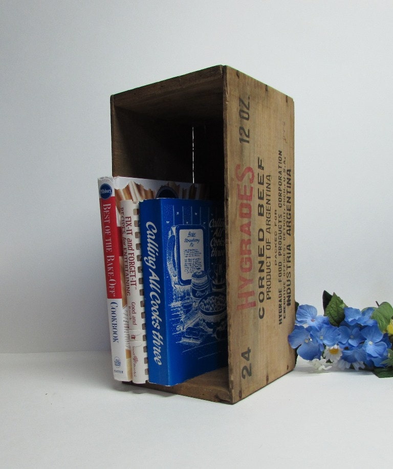 Wooden Box Hygrades Corned Beef Primitive Antique Shipping Box Import ...