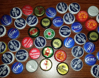 50 Assorted or Same Beer Bottle Caps for your DIY Projects