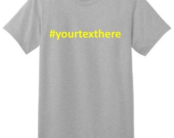 Popular items for hashtag shirt on Etsy