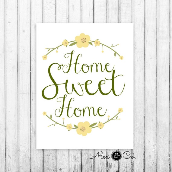 HOME SWEET HOME Printable Home Sweet Home by alexandcoprintables