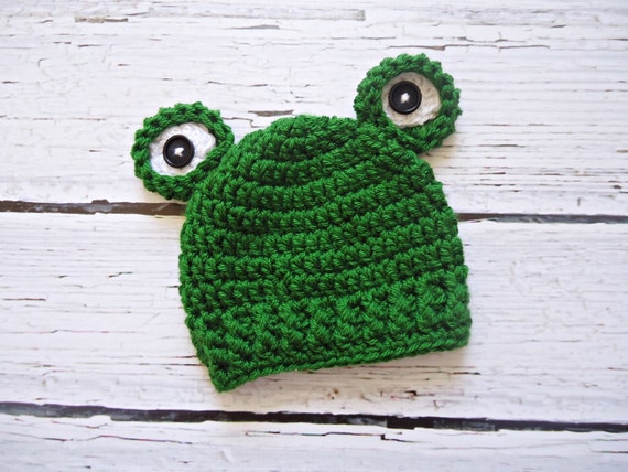 Newborn Frog Hat Photography Prop / Newborn Frog Hat / Baby