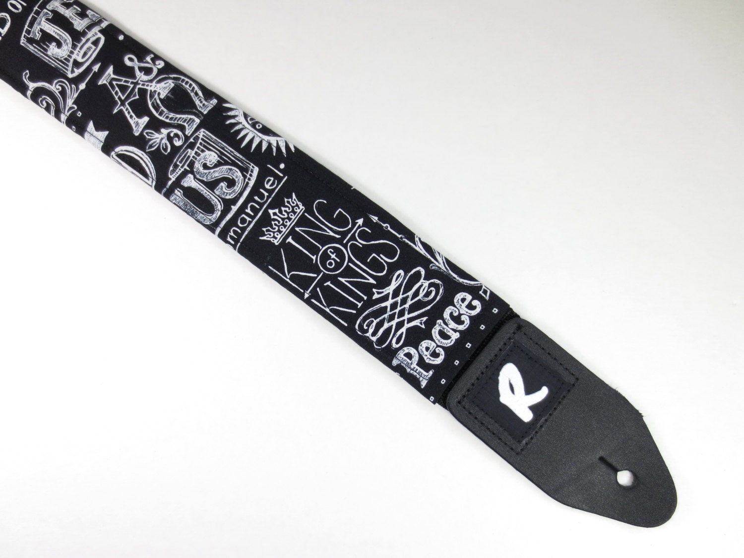 Religious Guitar Strap Christian Jesus Chalkboard