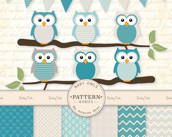 Popular items for blue owl baby shower on Etsy