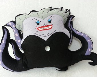 Handmade The Little Mermaid Ursula Disney Pillow, Mermaid Ursula ...