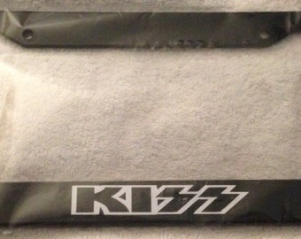 Kiss Rock Band - BLACK LICENSE Plate Frame - music lover style