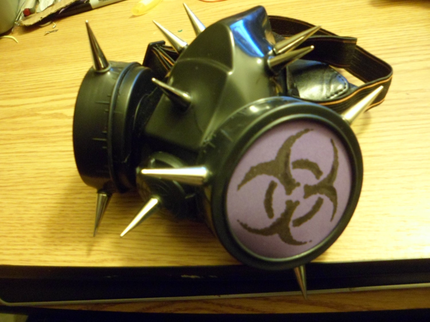 Rave Gas Mask with Spikes