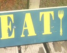 Popular items for eat kitchen sign on Etsy