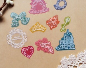 Popular items for cinderella stickers on Etsy