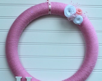 Popular items for pink wreaths on Etsy
