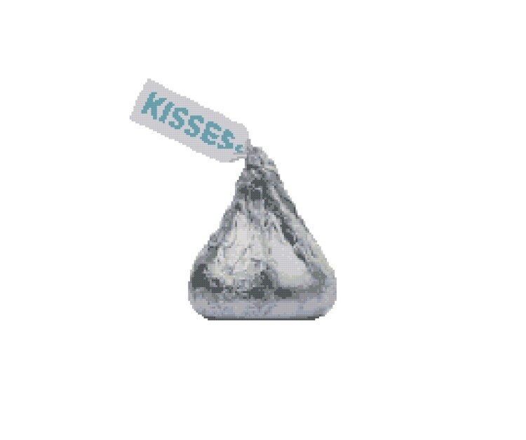 Cross Stitch Pattern PDF: Chocolate Kiss Instant by LCStitchery