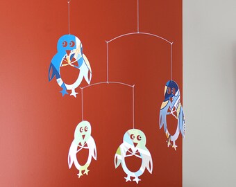 Penguin baby mobile | Etsy