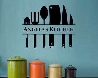 Kitchen utensil art | Etsy