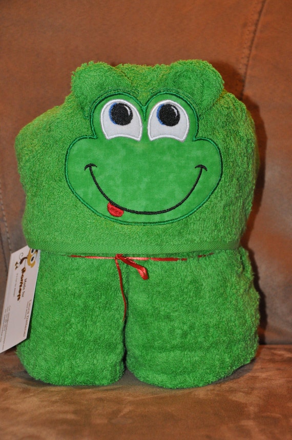 Frog Hooded Towel by Madeformonkeys on Etsy