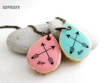 Best Friend Necklace Set Unique Best Friend Gift - Personalized ...