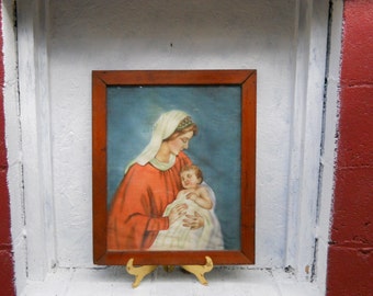 Virgin mary fabric | Etsy