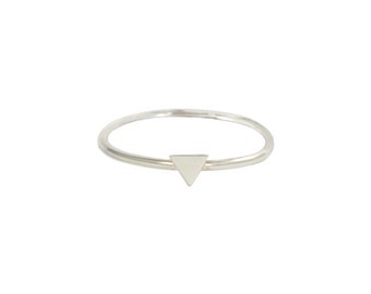 Items similar to Sterling Silver Triangle Ring,Silver Ring,Silver Spike ...