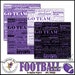 INSTANT DOWNLOAD Football Purple set 1 Digital Scrapbooking 16